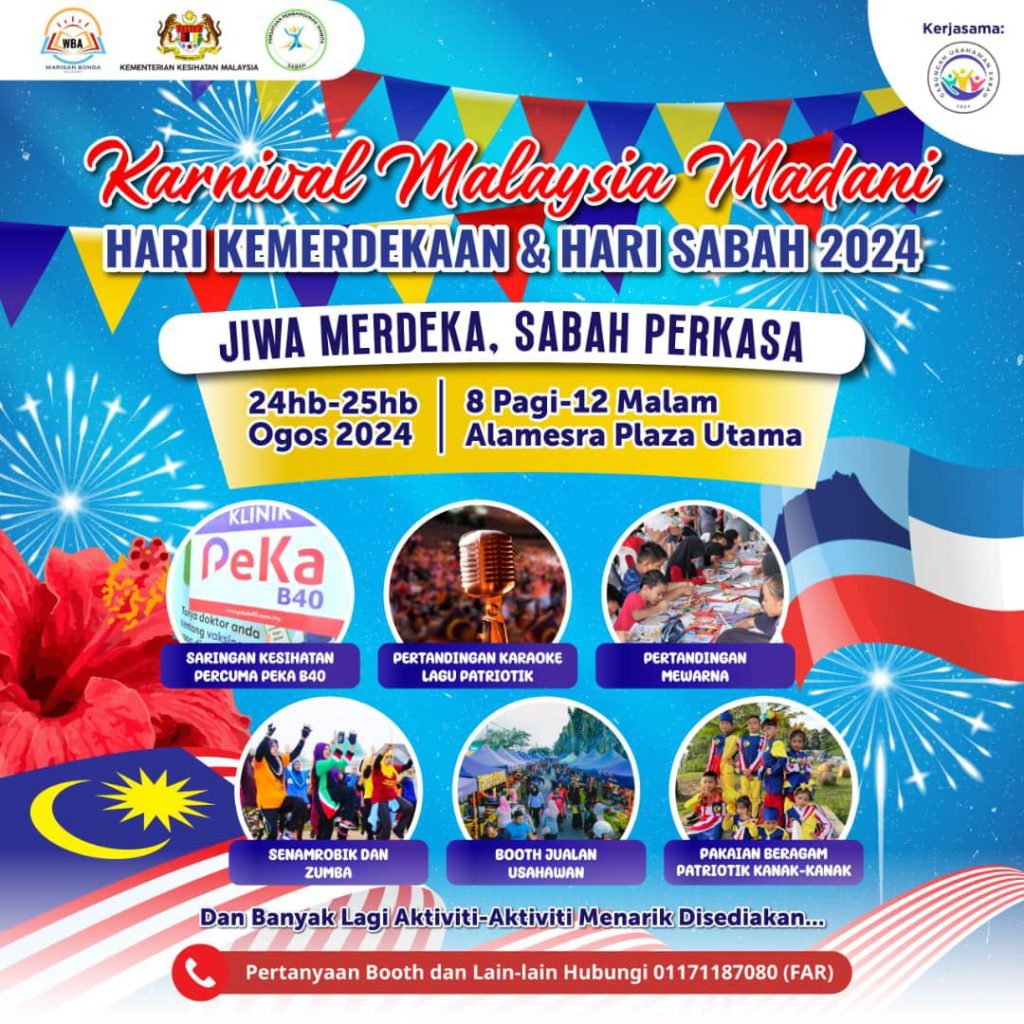 Karnival Malaysia Madani sempena Hari Kemerdekaan, Hari Sabah 2024 pada ...