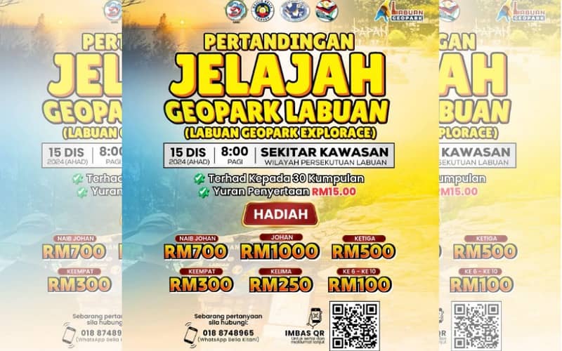 Orang ramai dijemput sertai Pertandingan Jelajah Geopark Labuan - THE ...