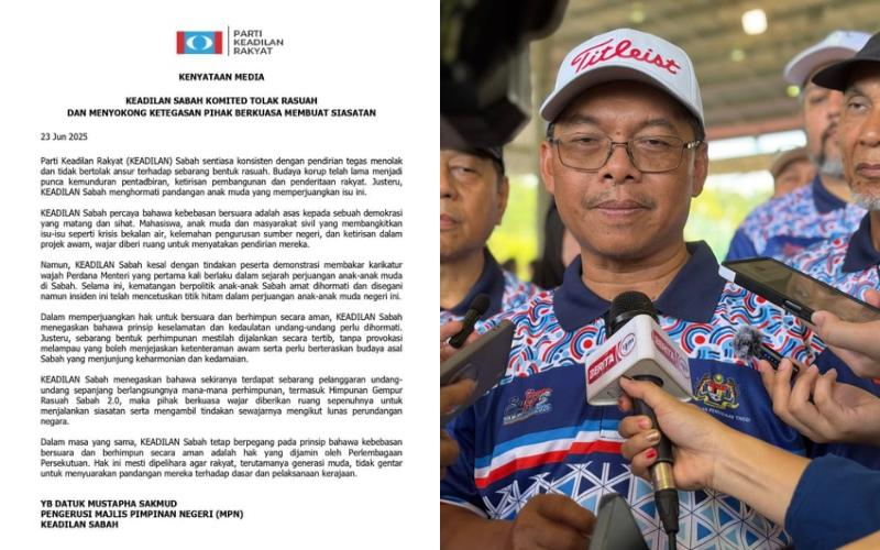 PKR Sabah tegas tolak rasuah, kesal insiden bakar karikatur Perdana ...